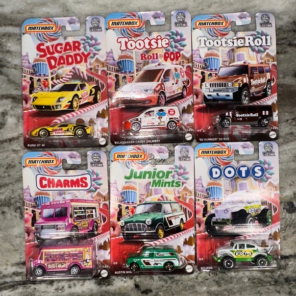 MATCHBOX | Toys | Matchbox 224 Candy Cars Mix Complete Set 6 Chase 164 ...